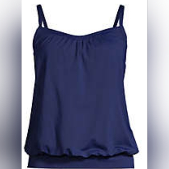 Lands' End | Swim | Lands End Womens Navy Tankini Top | Poshmark
